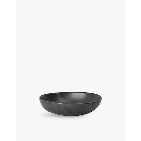 FERM LIVING Flow Large Porcelain Bowl 19.5cm - Black
