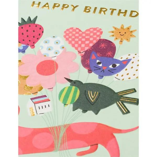LAGOM Happy Birthday Greetings Card 10.9cm X 15.5cm