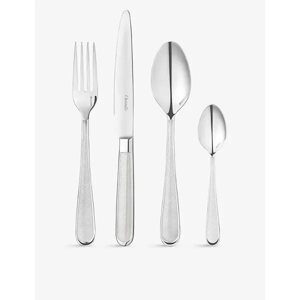 Christofle Concorde Stainless Steel 24-piece Cutlery Set - One-color