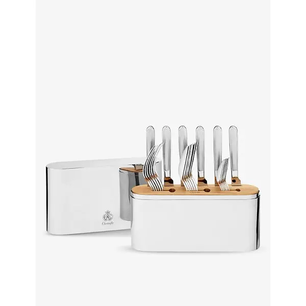 Christofle Concorde Stainless Steel 24-piece Cutlery Set - One-color