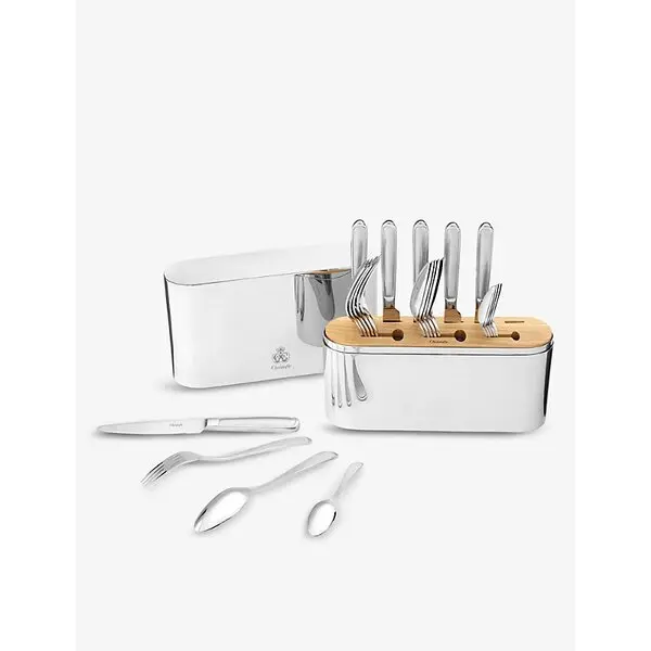 Christofle Concorde Stainless Steel 24-piece Cutlery Set - One-color