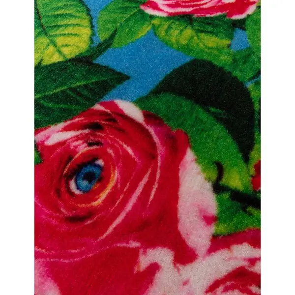 SELETTI Roses Floral-print Woven Kitchen Mat 60 X 200cm