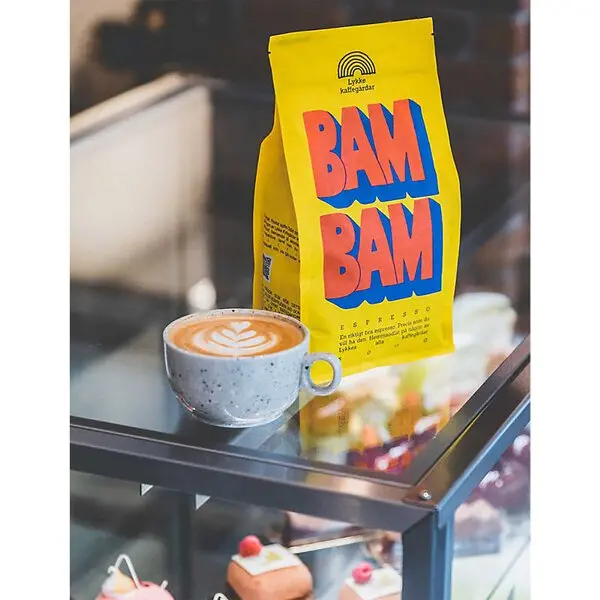 LYKKE KAFFEGARDAR Bam Bam! Espresso Wholebean Coffee 500g