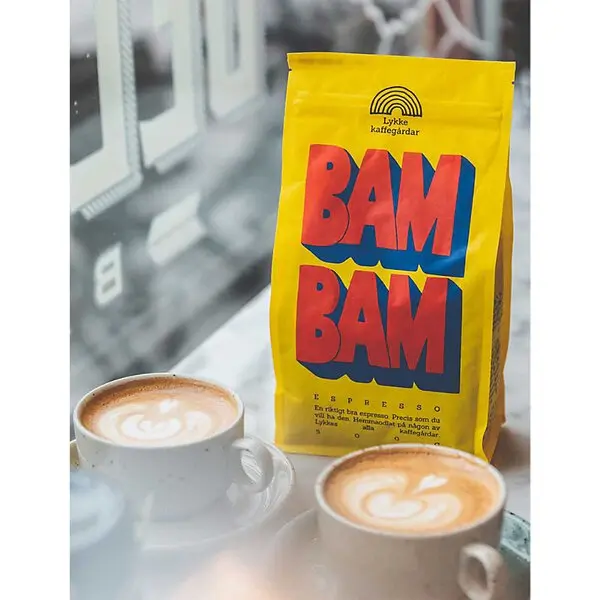 LYKKE KAFFEGARDAR Bam Bam! Espresso Wholebean Coffee 500g