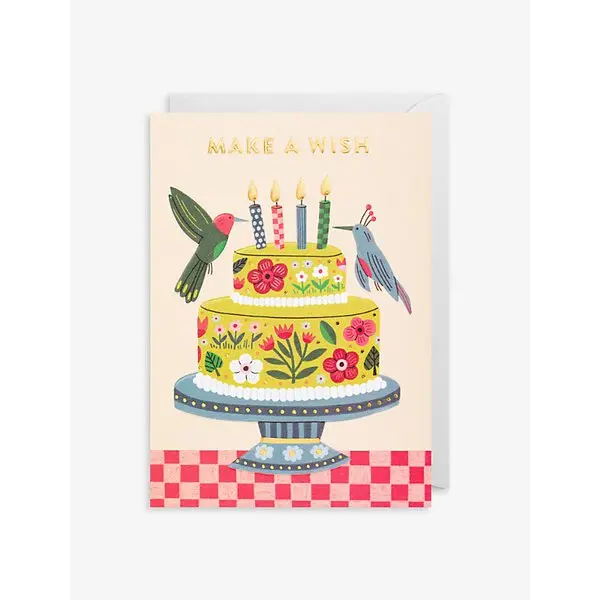 LAGOM Make A Wish Greetings Card 10.9cm X 15.5cm - One-color