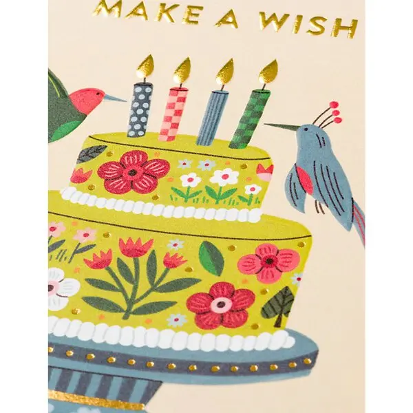LAGOM Make A Wish Greetings Card 10.9cm X 15.5cm