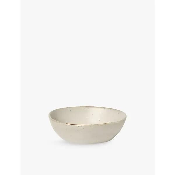 FERM LIVING Flow Small Porcelain Bowl 9cm - Off-white Speckle