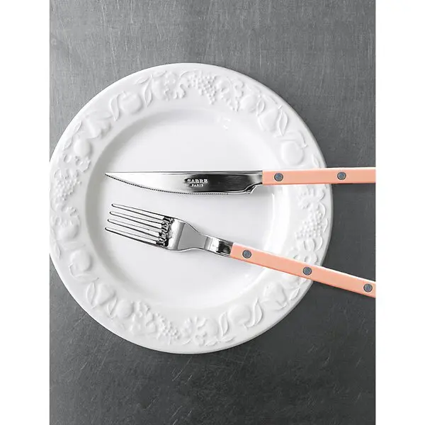 SABRE Bistrot Stainless-steel Cutlery Set Of 24 - Nude Pink