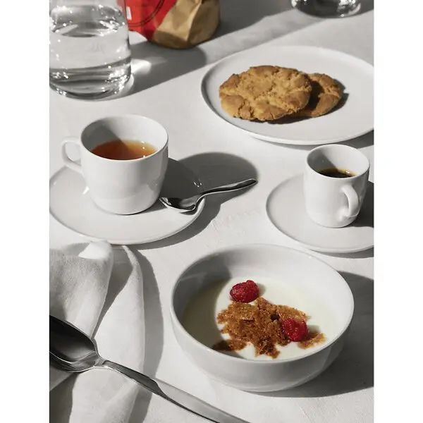Alessi Itsumo Porcelain Mocha Cup And Saucer Set In White - 25% Off |  Editorialist