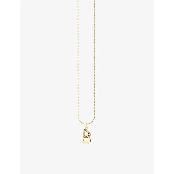 THOMAS SABO Intertwined Hearts Pendant Necklace - Gold-plated & Cz
