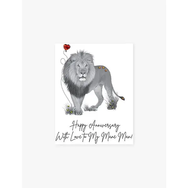 FIVE DOLLAR SHAKE Happy Anniversary Mane Greetings Card 16cm X 16cm - One-color