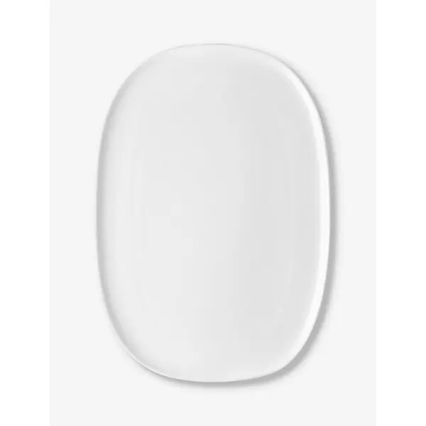 ALESSI Itsumo Oval Porcelain Serving Plate 25cm - White