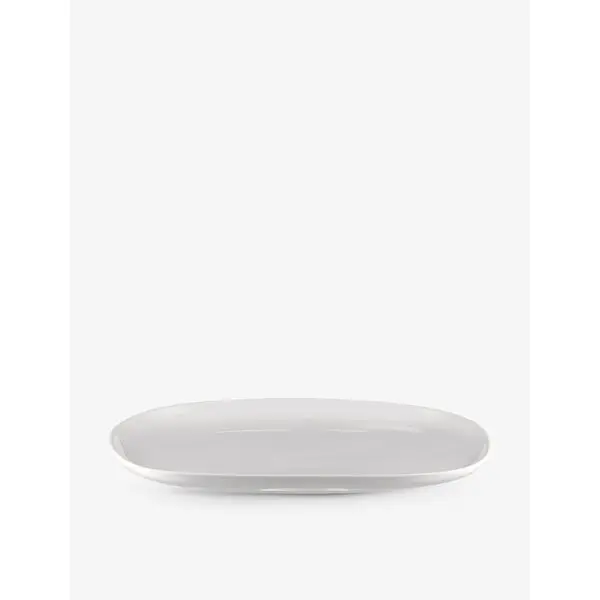ALESSI Itsumo Oval Porcelain Serving Plate 25cm - White