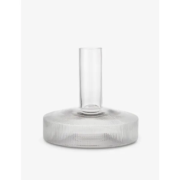 FERM LIVING Ripple Mouth-blown Glass Wine Carafe 1.1l - Clear