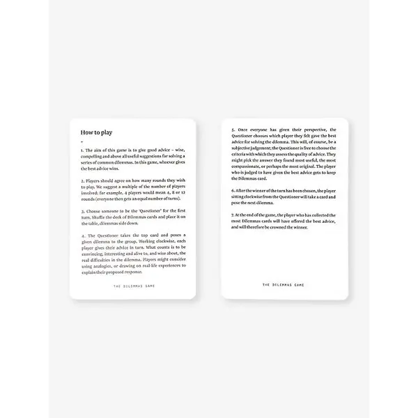 THE SCHOOL OF LIFE The Dilemmas Game Card Game