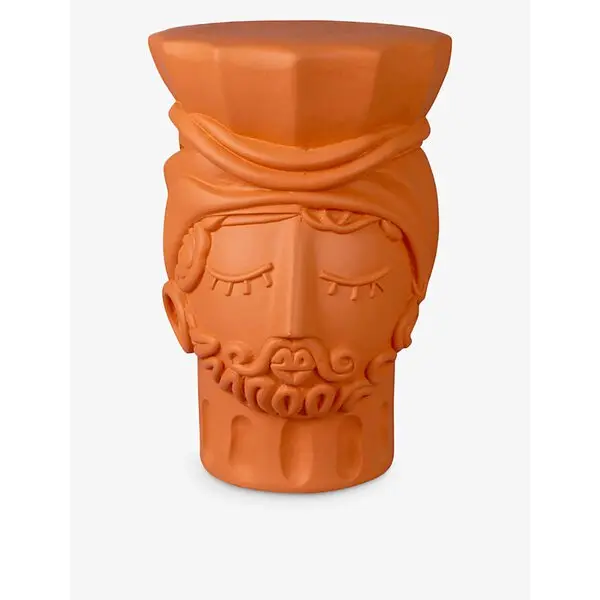 SELETTI Antonio Aricò Testa Di Moro Terracotta Stool 46.5cm - One-color