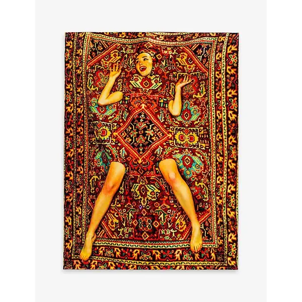 SELETTI Wears Toiletpaper Lady On Carpet Woven Rug 194cm X 280cm - One-color