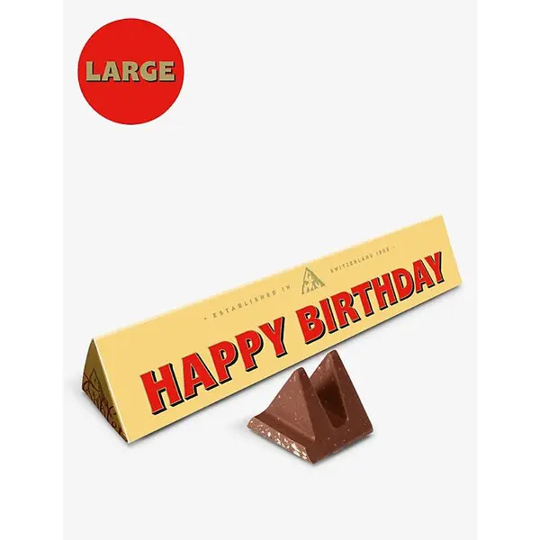 TOBLERONE Happy Birthday Milk Chocolate And Nougat Bar 360g - One-color