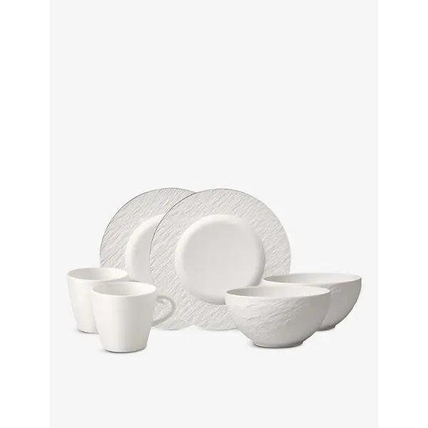 VILLEROY & BOCH Manufacture Rock Porcelain Breakfast Set Of Six - One-color