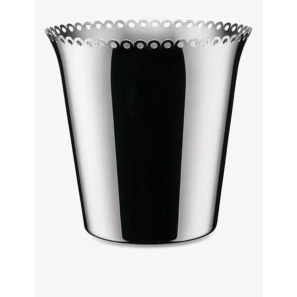 ALESSI Edges Perforated Stainless-steel Wine Cooler 23cm - Silver
