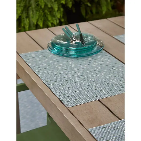 CHILEWICH Rectangular Woven Placemat 36cm X 48cm - Mint