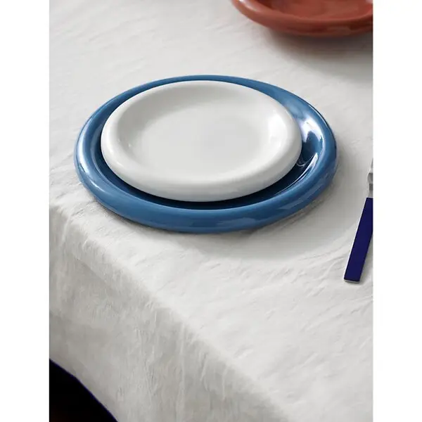 HAY Barro Round Terracotta Plates Set Of Two