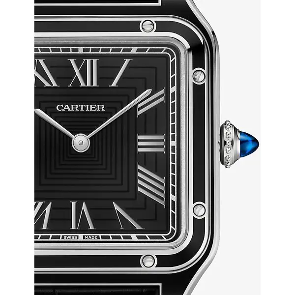 Cartier Santos Dumont Stainless Large Mechanical Watch