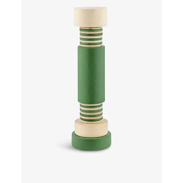ALESSI Twergi Beach-wood Pepper Mill 25.5cm X 7cm - Green