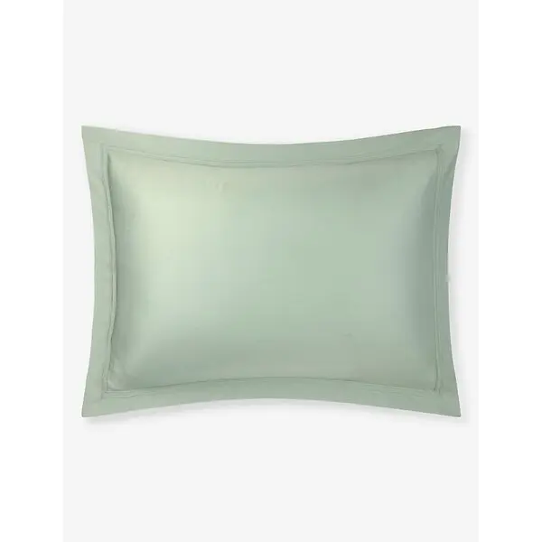 YVES DELORME Triomphe Cotton Oxford Pillowcase 50cm X 90cm - Veronese
