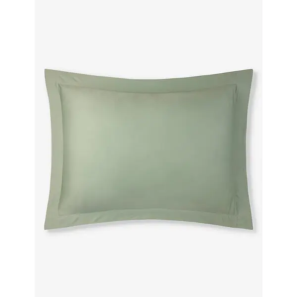YVES DELORME Triomphe Cotton Oxford Pillowcase 50cm X 90cm - Veronese