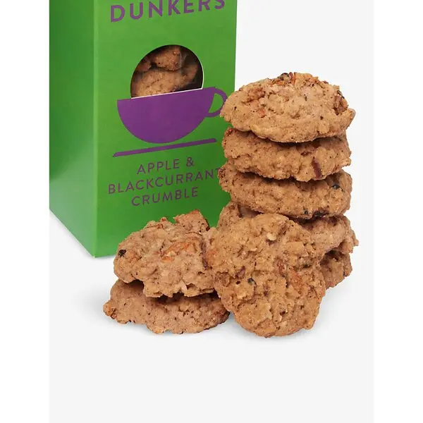COFFEE DUNKERS Apple And Blackcurrant Crumble Cookies 165g