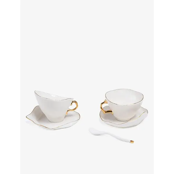 SELETTI Meltdown Porcelain Tea Set Of Two