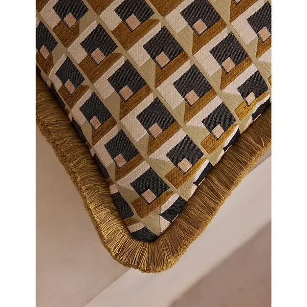SOHO HOME Brixham Geometric-design Woven Cushion 50cm X 50cm