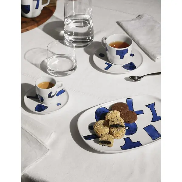 ALESSI Itsumo Yunoki Porcelain Coffee Cup And Saucer Set
