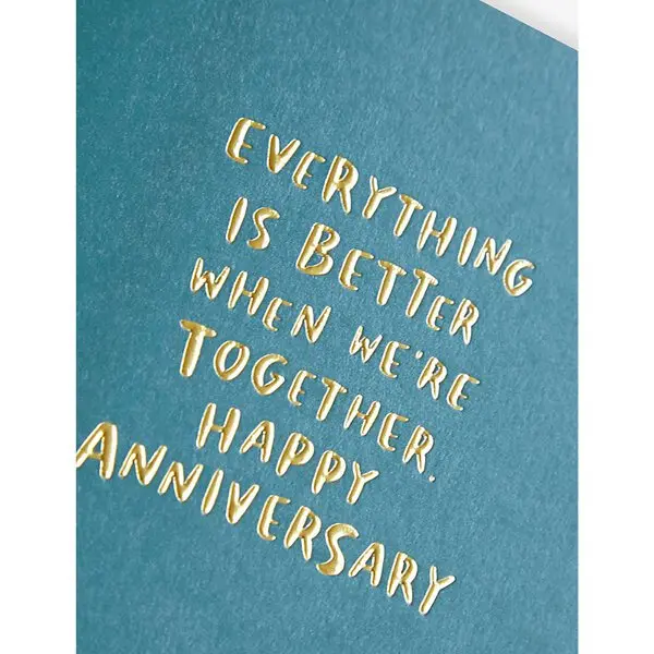 RASPBERRY BLOSSOM Happy Anniversary Greetings Card 11cm X 15.5cm