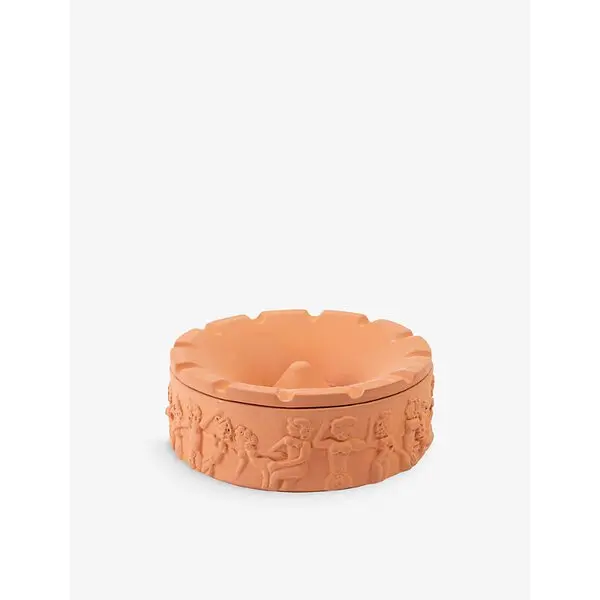 SELETTI Dialogues Magna Graecia Terracotta Ashtray 15cm - One-color