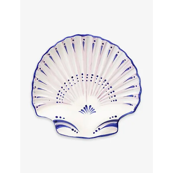 ANNA + NINA Shell Earthenware Tray 35cm