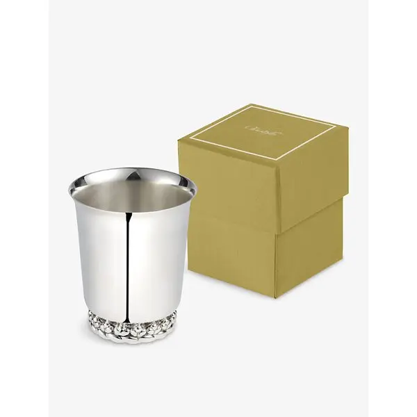 Christofle Babylone Braided Silver-plated Cup 8.5cm