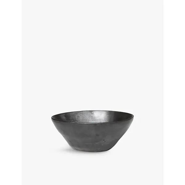 FERM LIVING Flow Medium Porcelain Bowl 14.5cm - Black
