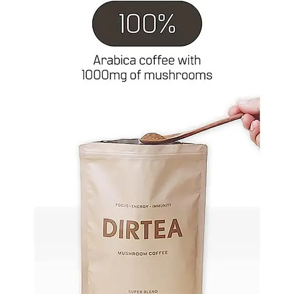 DIRTEA Organic Mushroom Coffee Super Blend 60 Servings
