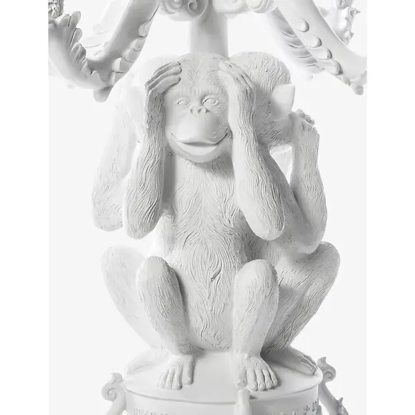 SELETTI Giant Burlesque 3-monkeys Polyresin Candelabra 60cm