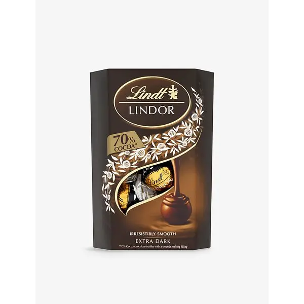 LINDT Lindor 70% Extra Dark Chocolate Truffles 200g - One-color