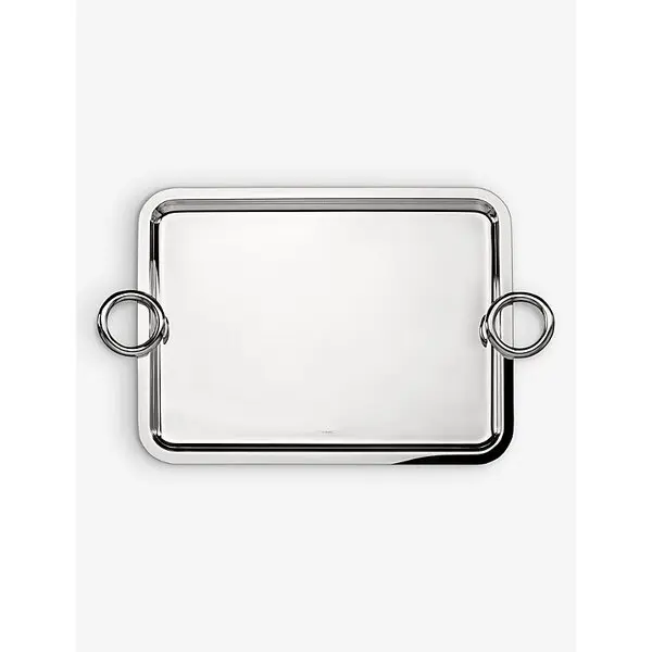 Christofle Vertigo Two-handle Silver-plated Tray 43cm X 31cm - One-color