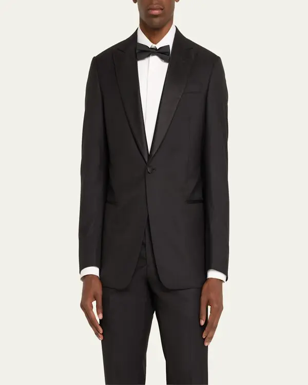 Giorgio Armani Wool Satin-lapel Two-piece Tuxedo Set