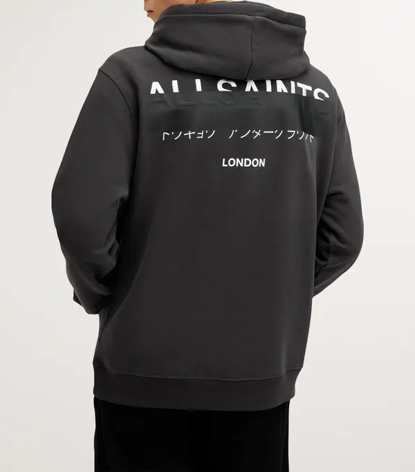 ALLSAINTS Redact Logo Hoodie - Black