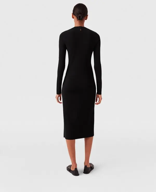 Stella McCartney Long-sleeve Leg Slit Midi Dress