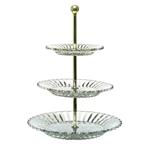 THE MARTHA, BY BACCARAT Mille Nuits 3 Level Pastry Stand