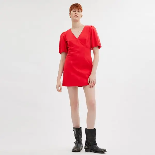 COACH Puff Sleeve Dress