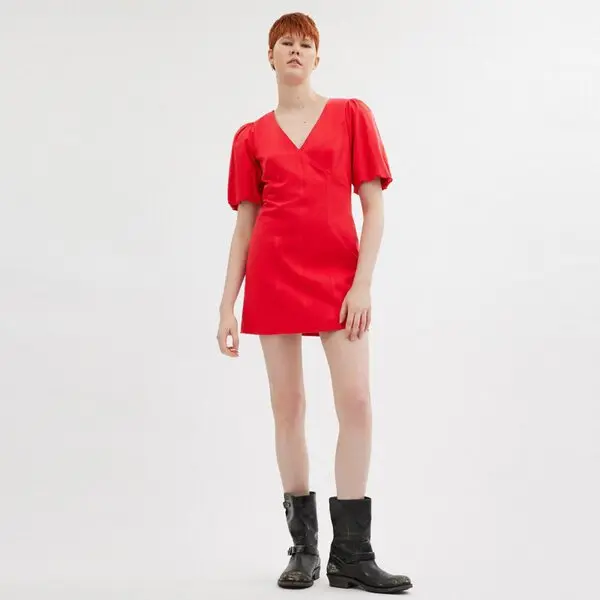 COACH Puff Sleeve Dress