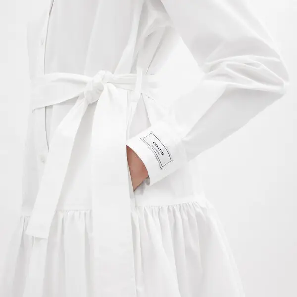 COACH Shirt Dress In Organic Cotton